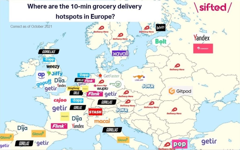 On-demand grocery delivery: The latest updates | Sifted